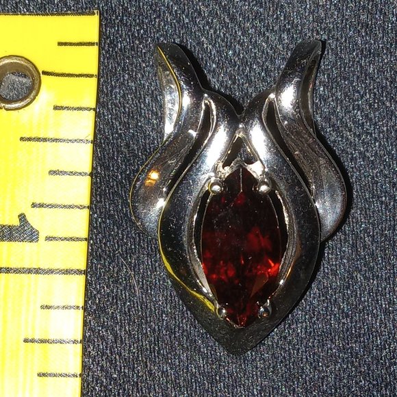 Jewelry | 925 Sterling Silver Fancy Marqui Cut Garnet Modern Design ...